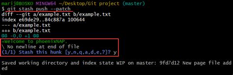 how to git stash specific file the git stash command stashes all