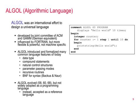 Ppt Csc 533 Organization Of Programming Languages Spring 2008 Powerpoint Presentation Id