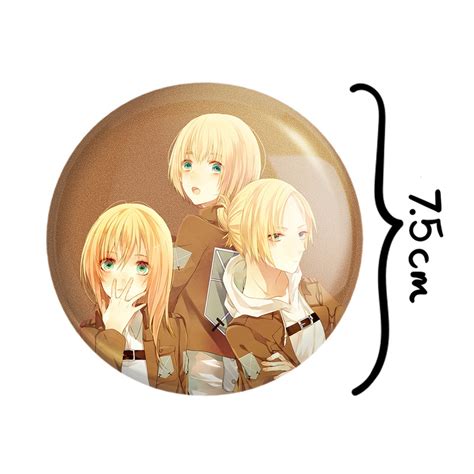 قیمت و خرید آینه جیبی خندالو طرح هیستوریا و ارمین و آنی انیمه اتک آن