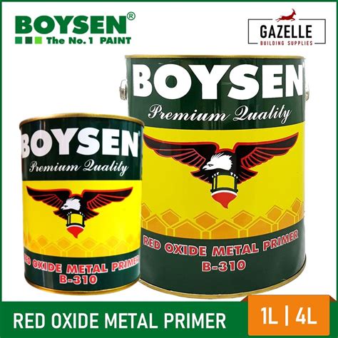 Boysen Red Oxide Metal Primer 1l 4l Shopee Philippines