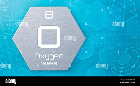 Chemical Element Of The Periodic Table Oxygen Stock Photo Alamy