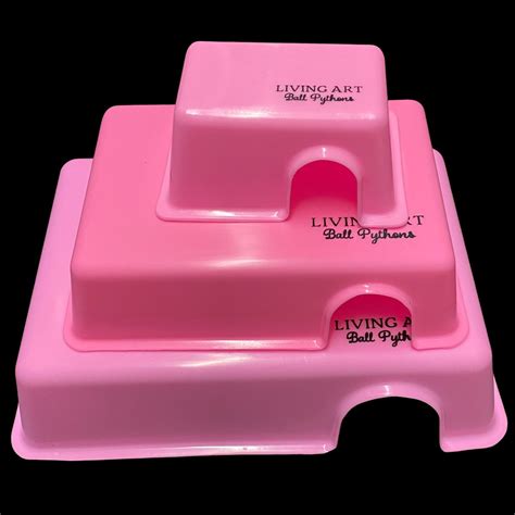 Plastic Reptile Hide Box Living Art Ball Pythons