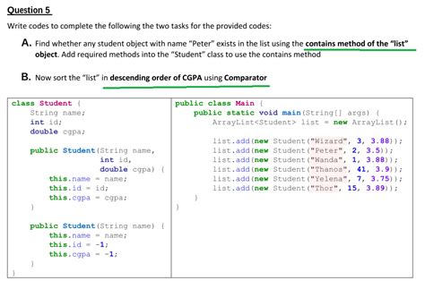 Solved Java Code Write Codes To Complete The