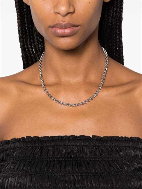 Tom Wood Thick Rolo Chain Necklace Silver Farfetch