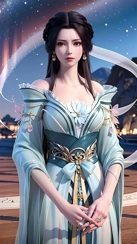 《星辰变》国漫女神姜立ai超清手机壁纸：淡泊宁静，柔情似水 哔哩哔哩