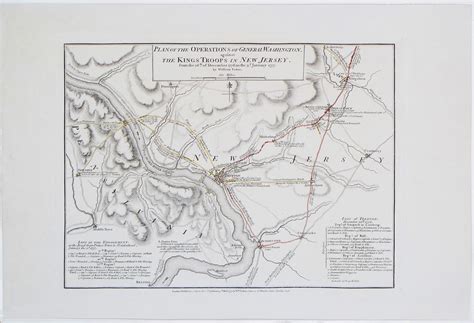 Washington Crosses The Delaware Rare And Antique Maps