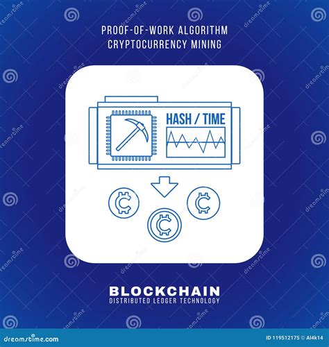 Blockchain Distributed Ledger Technology Illustration Stock Vector Illustration Of Ledger
