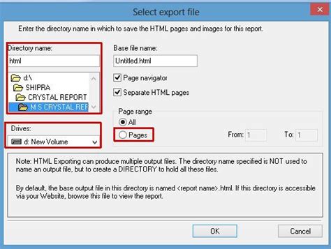 Export Data To HTML