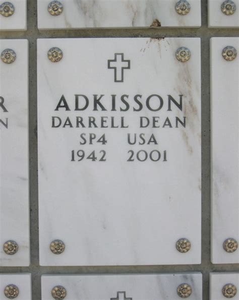 Darrell Dean Adkisson 1942 2001 Find A Grave Memorial