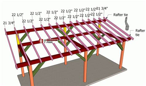 10×24 Pavilion Lean To Roof Plans Myoutdoorplans