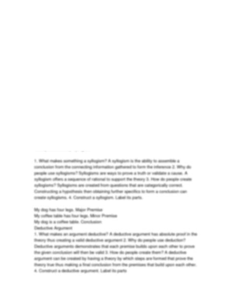 SOLUTION Logical Thinking Worksheet Studypool