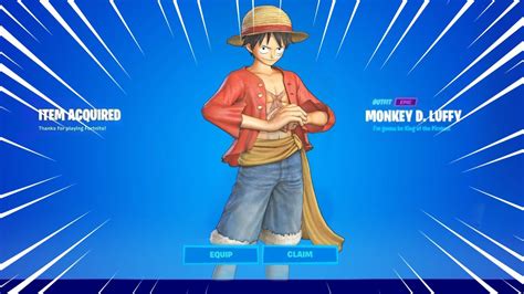 Fortnite Mais Avec Le Skin Luffy Youtube