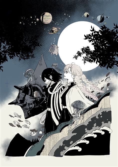 Kanroji Mitsuri And Iguro Obanai Kimetsu No Yaiba Drawn By Comeback Fleet Danbooru