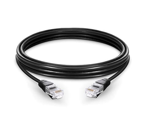 CAT A UTP Patch Cord Black Mtr