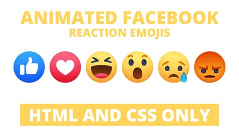 Facebook Wow Reaction Emoji In HTML CSS