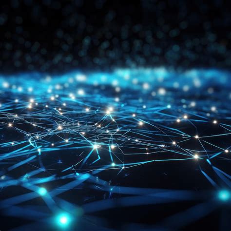 Premium Photo Cyber Big Data Flow Blockchain Azure Data Fields Network Line Connect Stream