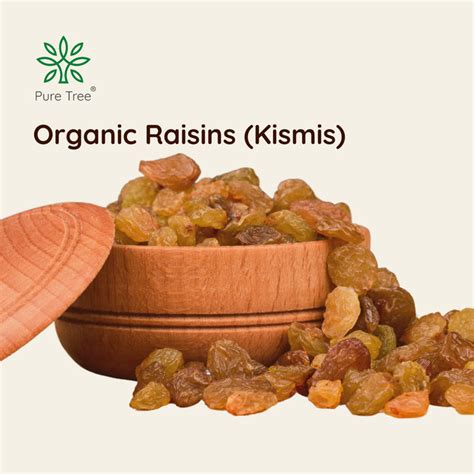 Certified Organic Raisins Kismis Premium Golden Raisins Puretree