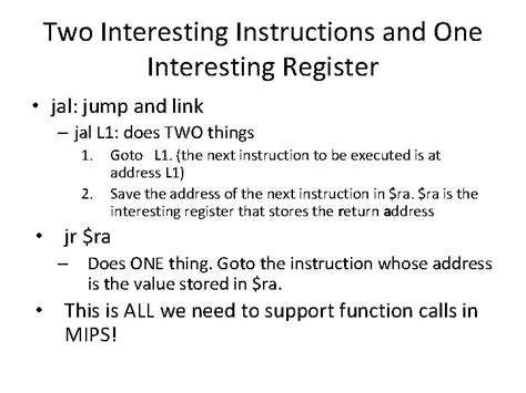 MIPS Procedures Procedures And Functions We Programmers Use