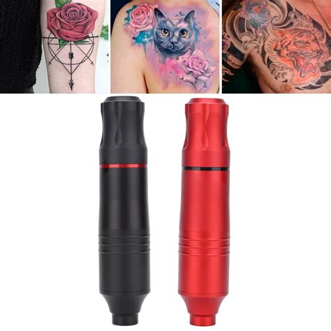 레드 전문가용 로타리 문신 기계 펜 강력한 조용한 모터 눈썹 입술 아이라이너 영구 메이크업 문신타투 기계 Aliexpress