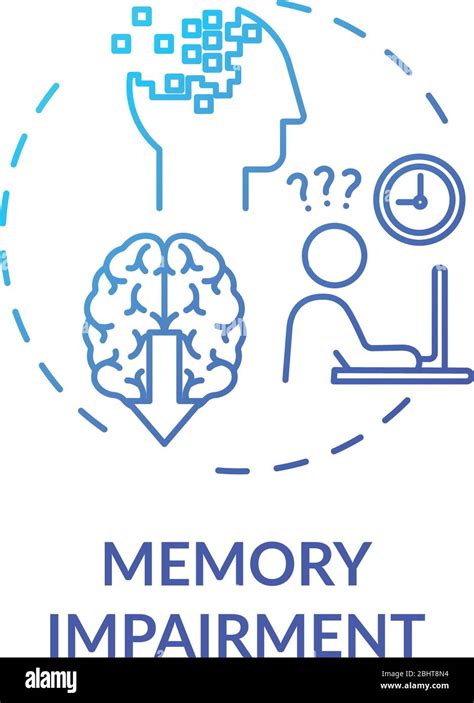 Memory Impairment Concept Icon Stock Vector Image And Art Alamy