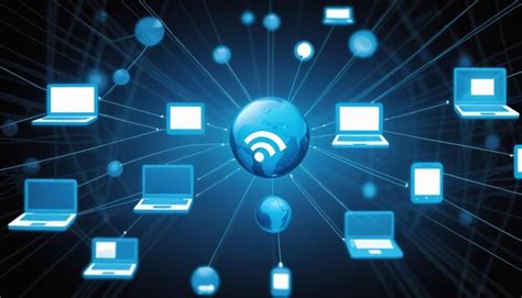 Premium Ai Image Network Connectivity Background