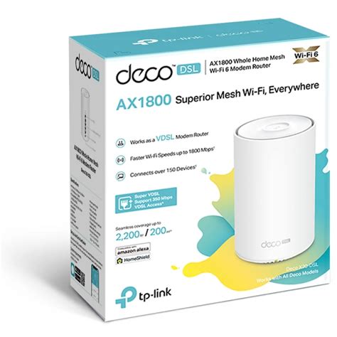 Tp Link Deco X Dsl Ax Vdsl Whole Home Mesh Wifi Gateway