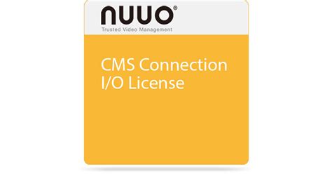 nuuo cms connection i o license ncs cn io bandh photo video