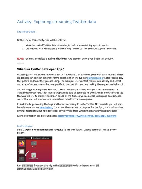 Activity Streaming Twitter Data Download Free Pdf Mobile App