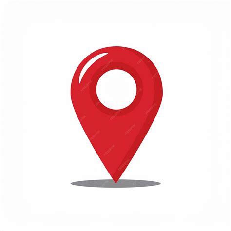 Red Location Marker Icon Premium Ai Generated Vector