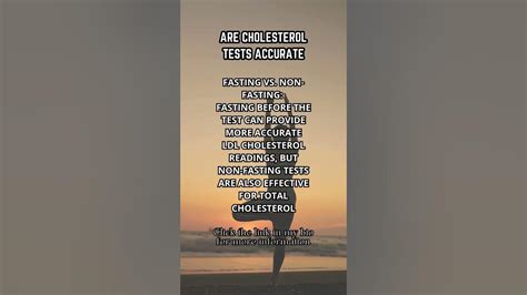 Fasting Vs Non Fasting Cholesterol Tests Which Is Better Shorts Youtube