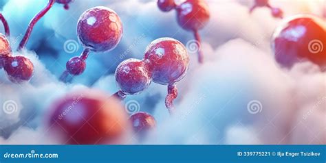 3d Illustration Of Microscopic Fungus Cells Blastomyces Dermatitidis A Cause Of Infection