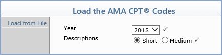Load The AMA CPT Codes