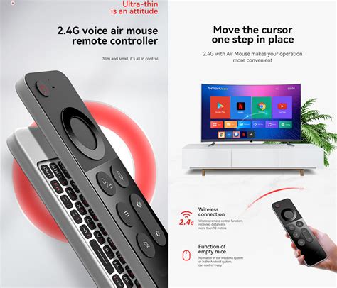 Wireless Keyboard With Air Mouse And Voice Control Superbox Official