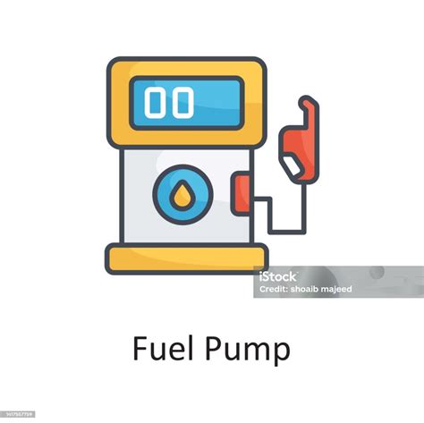 연료 펌프 벡터 채워진 개요 아이콘 디자인 그림 흰색 배경에 Eps 10 파일 0명에 대한 스톡 벡터 아트 및 기타 이미지