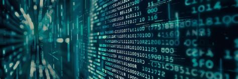 Abstract Digital Binary Code Background With Green Numbers And Cyber Data Visualization