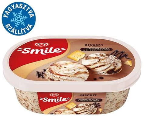 Algida Smile Jégkrém Kekszes
