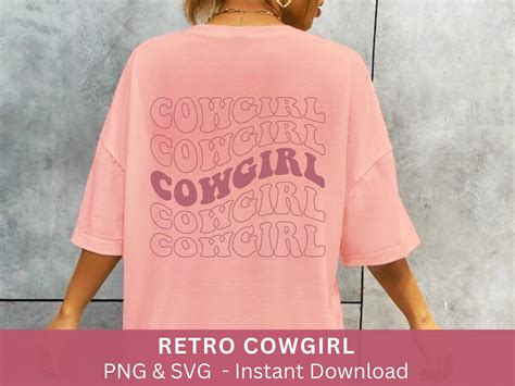 Retro Cowgirl Svg Groovy Cowgirl Shirt Svg Wavy Retro Png Etsy