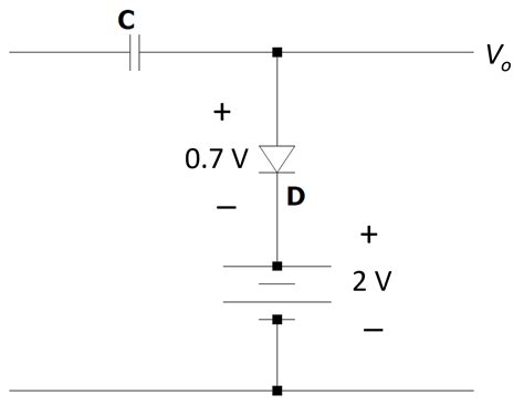 Design A Diode Clamper To Generate A Steady State Output Vol Quizlet