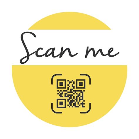 Premium Vector Qr Code For Smartphone Inscription Scan Me With