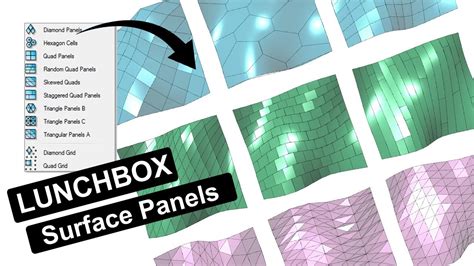 Introduction To Lunchbox Surface Panels Grasshopper Tutorial Youtube