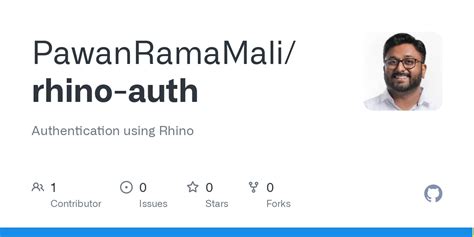 Github Pawanramamali Rhino Auth Authentication Using Rhino
