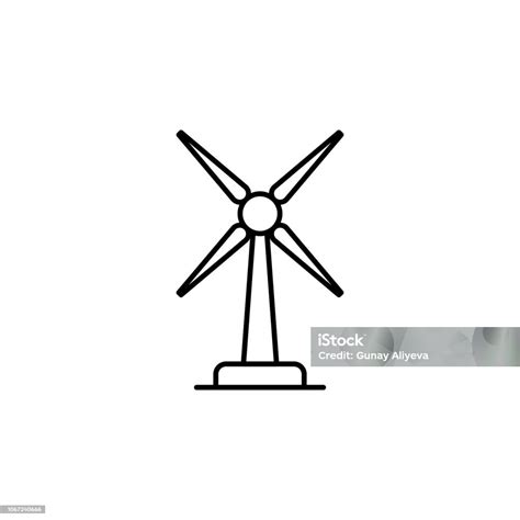 전기 풍차 농장 바람 에너지 아이콘입니다 모바일 개념 및 웹 응용 프로그램에 대 한 기술 아이콘의 요소입니다 선 전기 풍차 농장