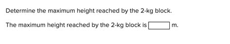 Solved A Kg Block Rests On Top Of A Kg Block Supported Chegg Com