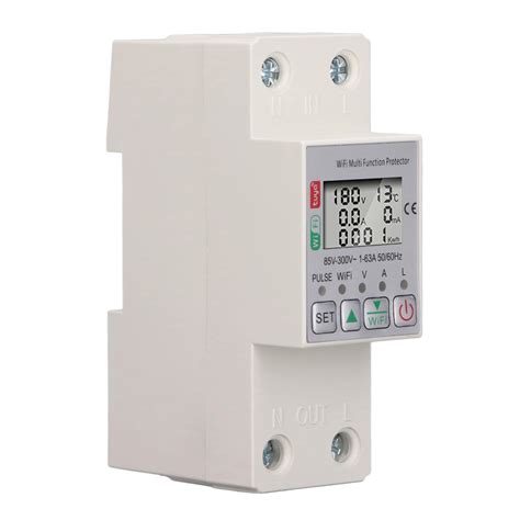 WiFi Smart Power Meter Switch For Tuya Energy Circuit Breaker Multi Function Protector With