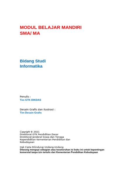 Modulbahanbelajar Informatika 2021 Pdf
