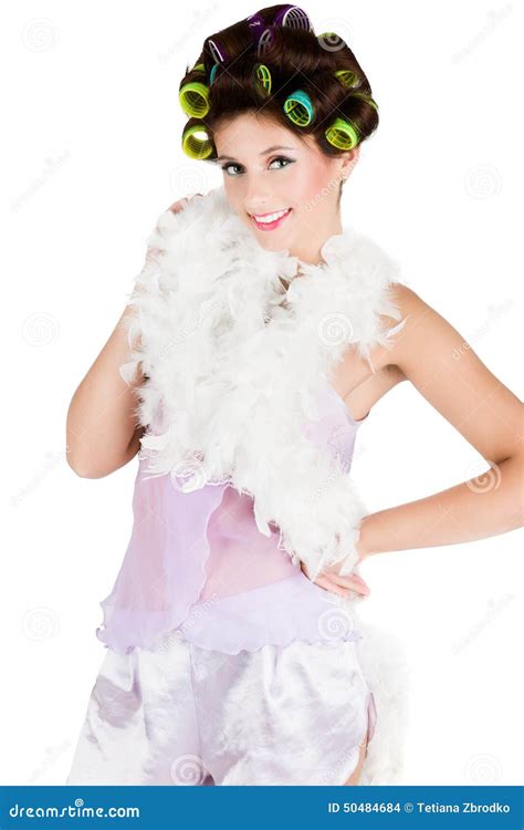 Casalinga Sexy Isolata Fotografia Stock Immagine Di Bellezza