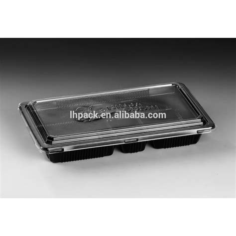 플라스틱 일회용 식품 토고 블랙 박스 도시락 상자 초밥 트레이 Buy 블랙 박스 상자 스시 테이크 아웃 초밥 상자 스시