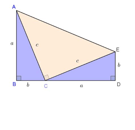 President S Proof Of Pythagoras Theorem GeoGebra
