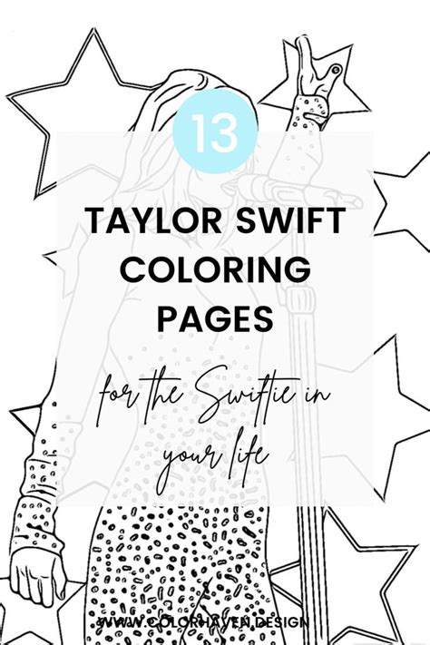 13 Taylor Swift Coloring Pages For Free Taylor Swift Birthday Party Ideas Taylor Swift Party