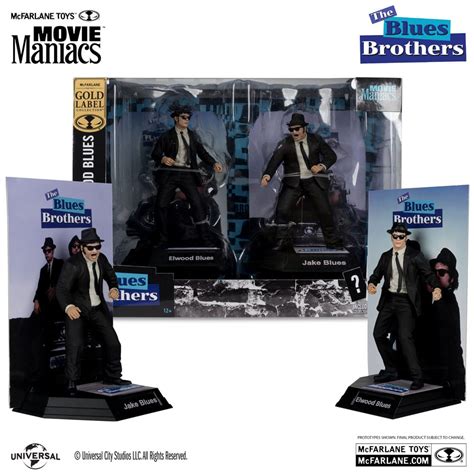 The Blues Brothers Pvc Statue 2 Pack Jake And Elwood Blues Gold Label